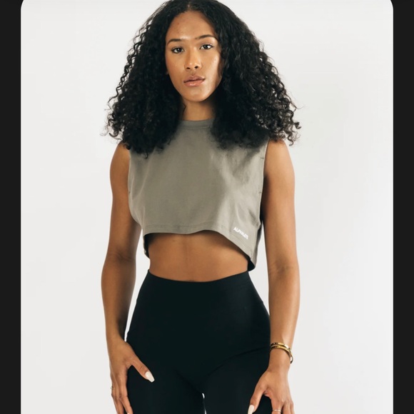 Alphalete | Tops | Womens Alphalete Cut Off Crop Top | Poshmark